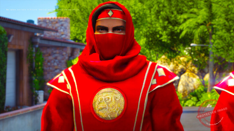 GTA 5 Mods Red Ninja Power Ranger - GTA 5 Mods Website