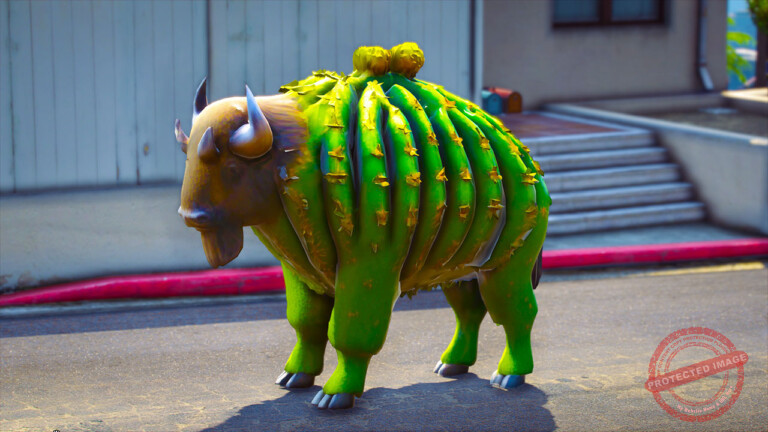GTA 5 Mods Buffalo Cactus Buffalo Italian Brainrot - GTA 5 Mods Website