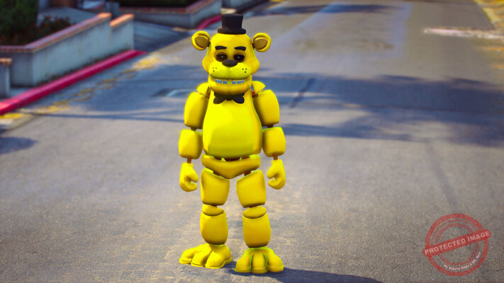 GTA 5 Mods FNAF Original Golden Freddy - GTA 5 Mods Website