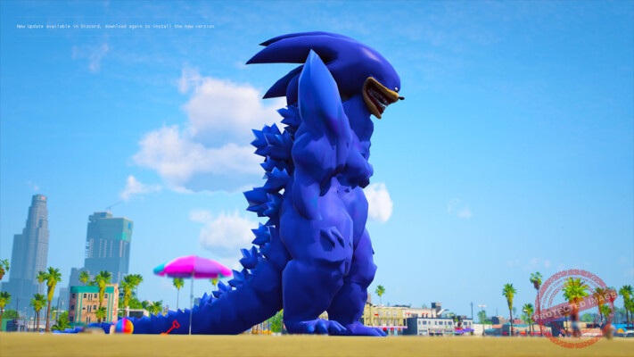 GTA 5 Mods Sonic Godzilla - GTA 5 Mods Website